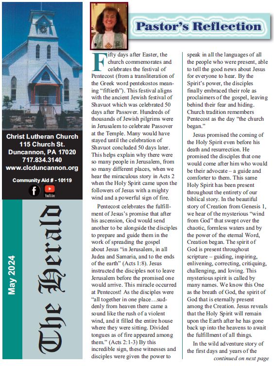 newsletter – Christ Lutheran Church